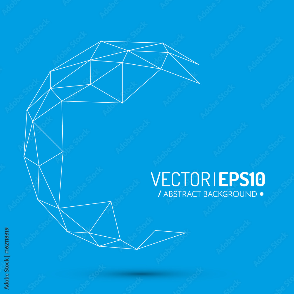 Future design background for business presentation. Blue globe with ...