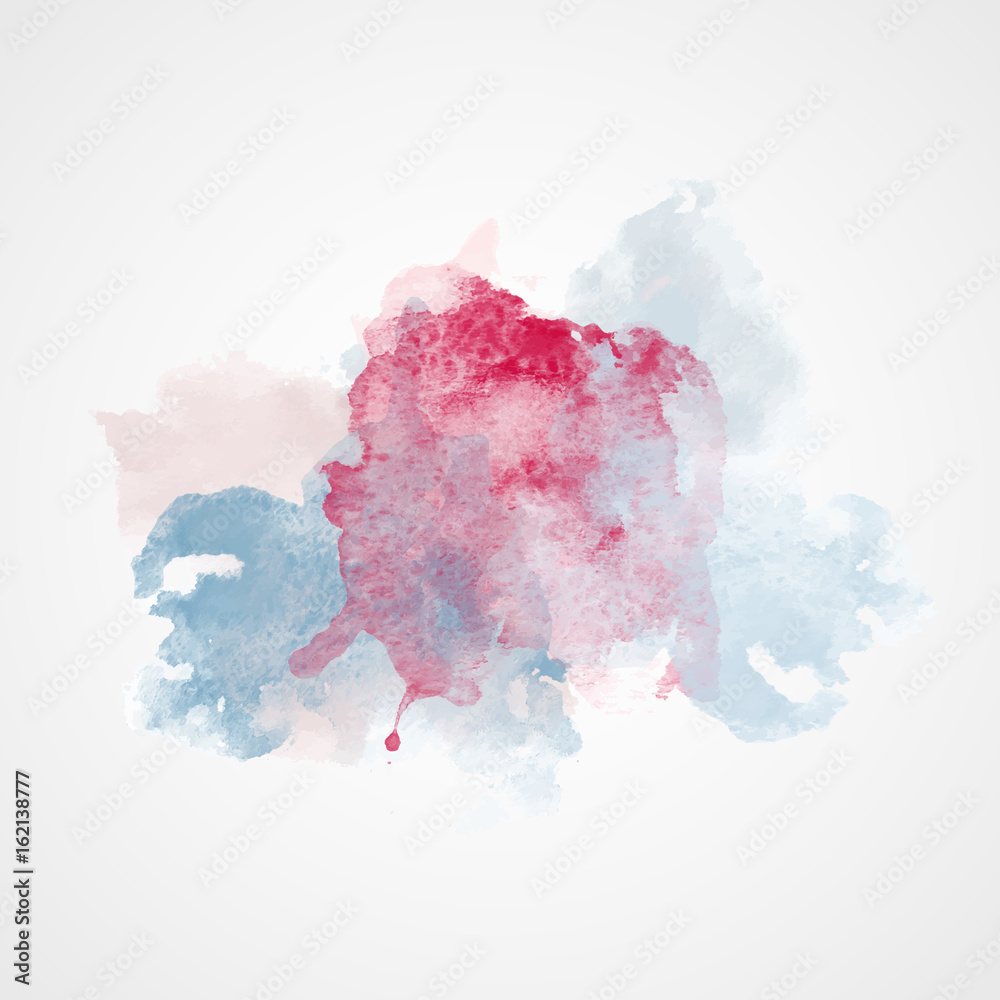 Watercolor Splash with gradient effect. Bright colorful grunge blob ...