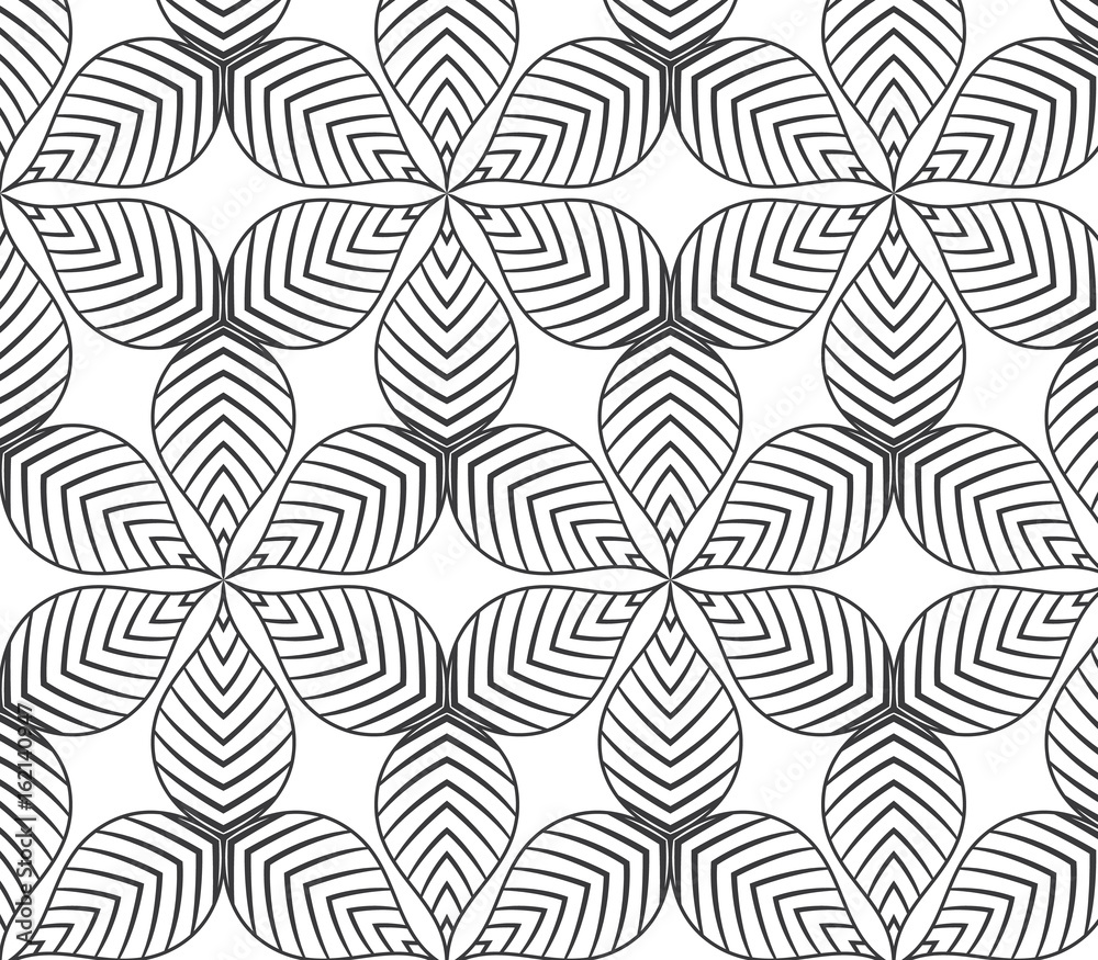 flower pattern vector, repeating linear petal of flower, Geometric ...