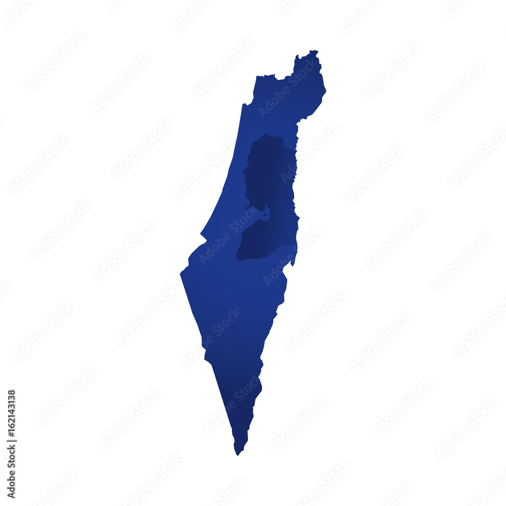 map of israel Stock Vector | Adobe Stock