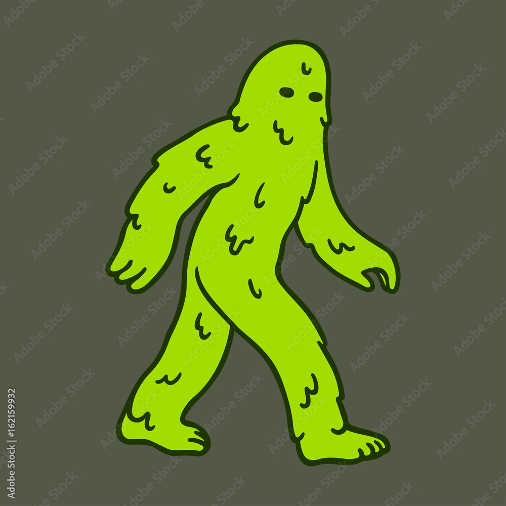 Cartoon swamp monster Stock Vector | Adobe Stock
