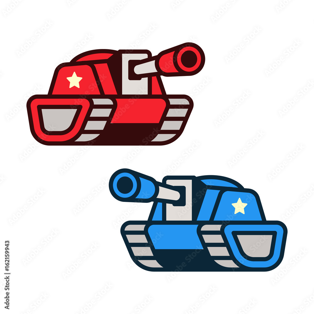 Cartoon tanks illustration Stock Vector | Adobe Stock
