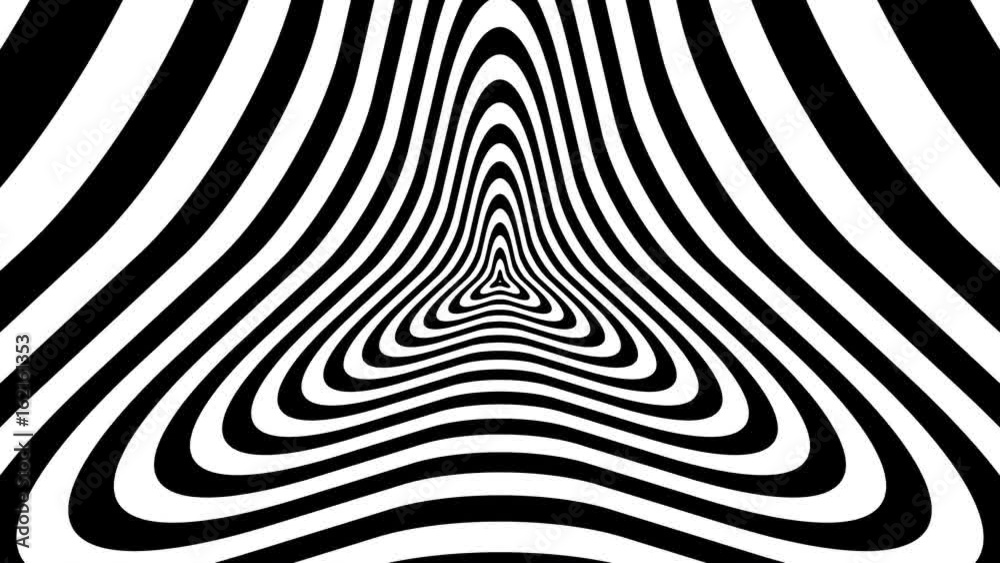 Vidéo Stock Optical, visual illusion, entrance to the tunnel ...