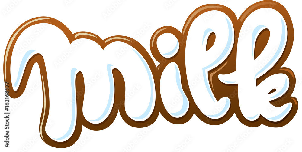 choco milk logo Stock Vector | Adobe Stock