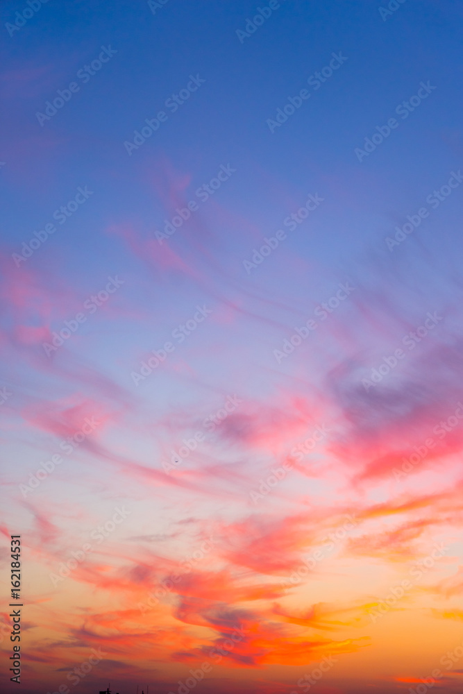 Sunset sky background Stock Photo | Adobe Stock