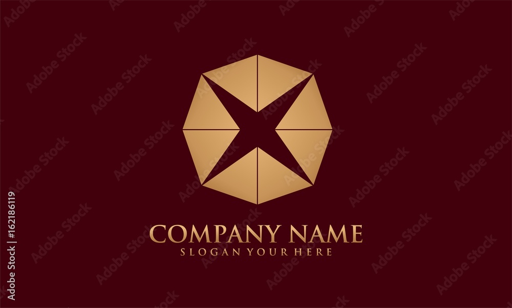 circle triangle star octagonal logo Stock Vector | Adobe Stock