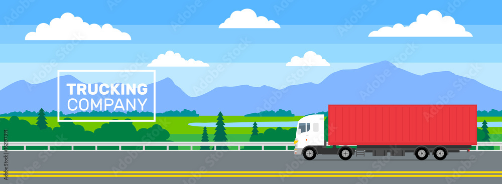Road Side View Vector