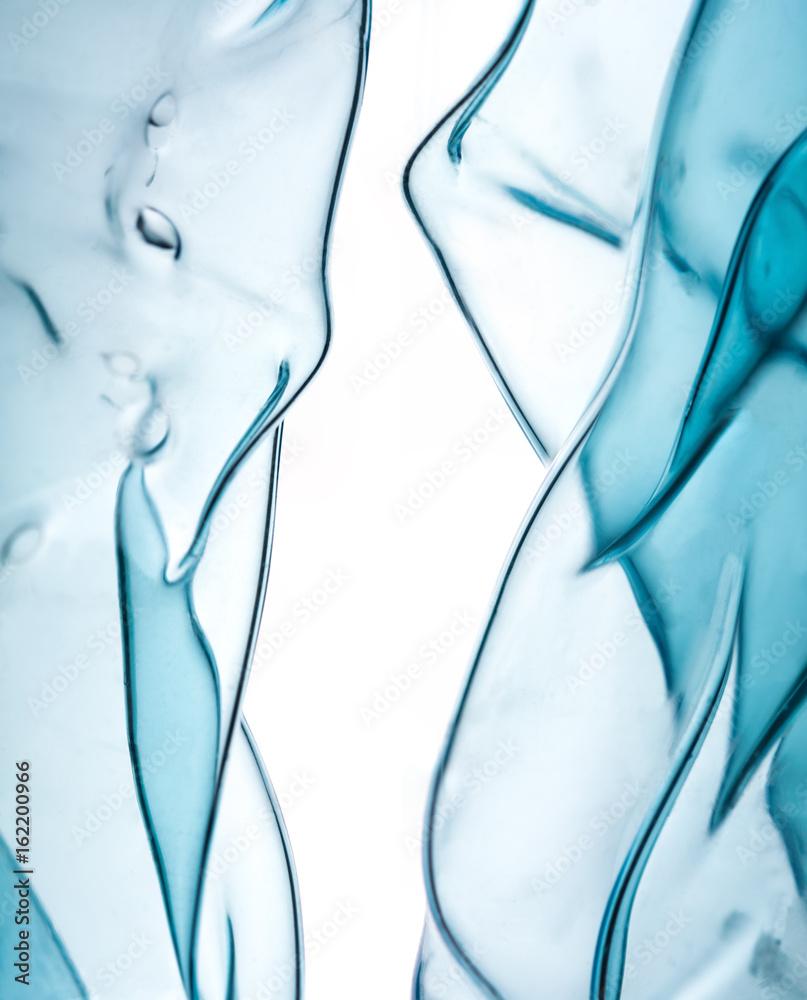 Abstract blue art in the form of transparent figures Stock Photo ...