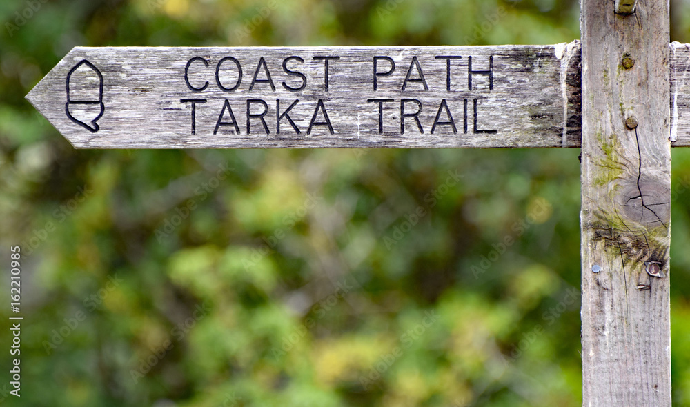 Tarka Trail and Coast Path sign 2 Stock Photo | Adobe Stock