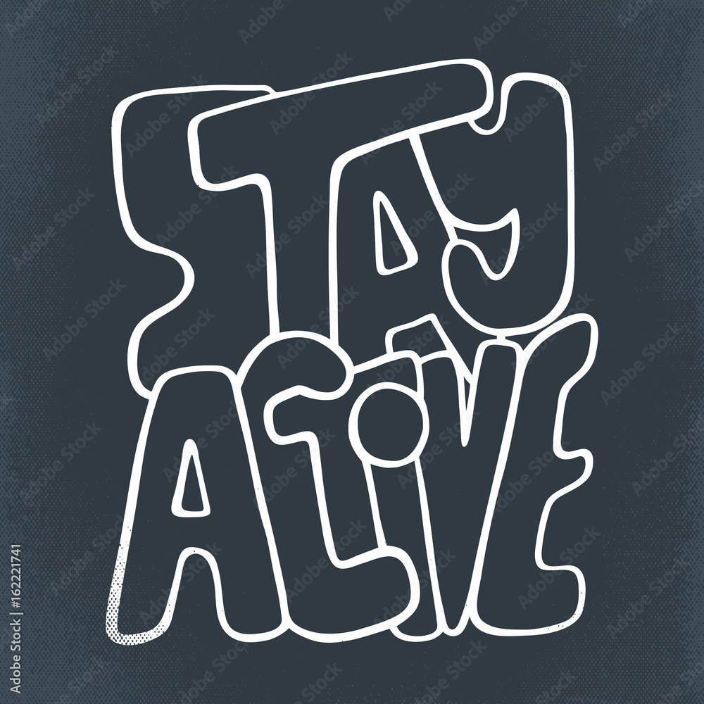 Stay active. Inspirational vector sport quote. Hand drawn lettering ...