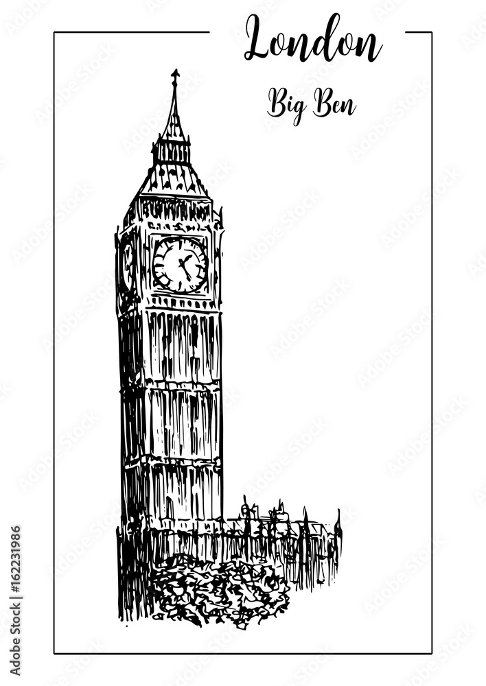 London Clock Drawing