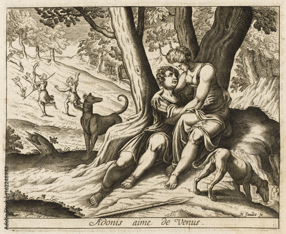 Aphrodite and Adonis Stock Photo | Adobe Stock