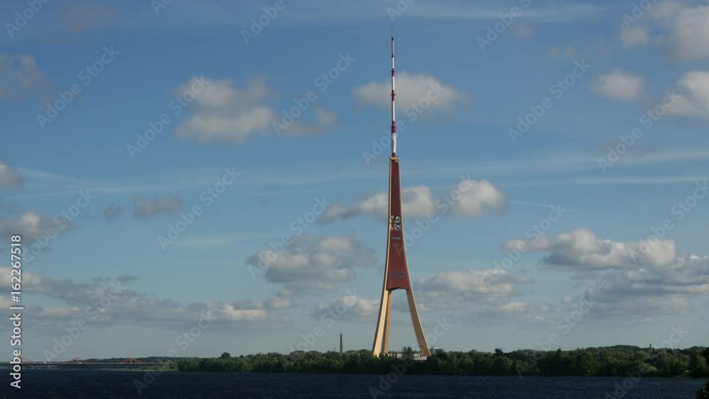 The Riga Radio and TV Tower the tallest structure in the Baltic states ...