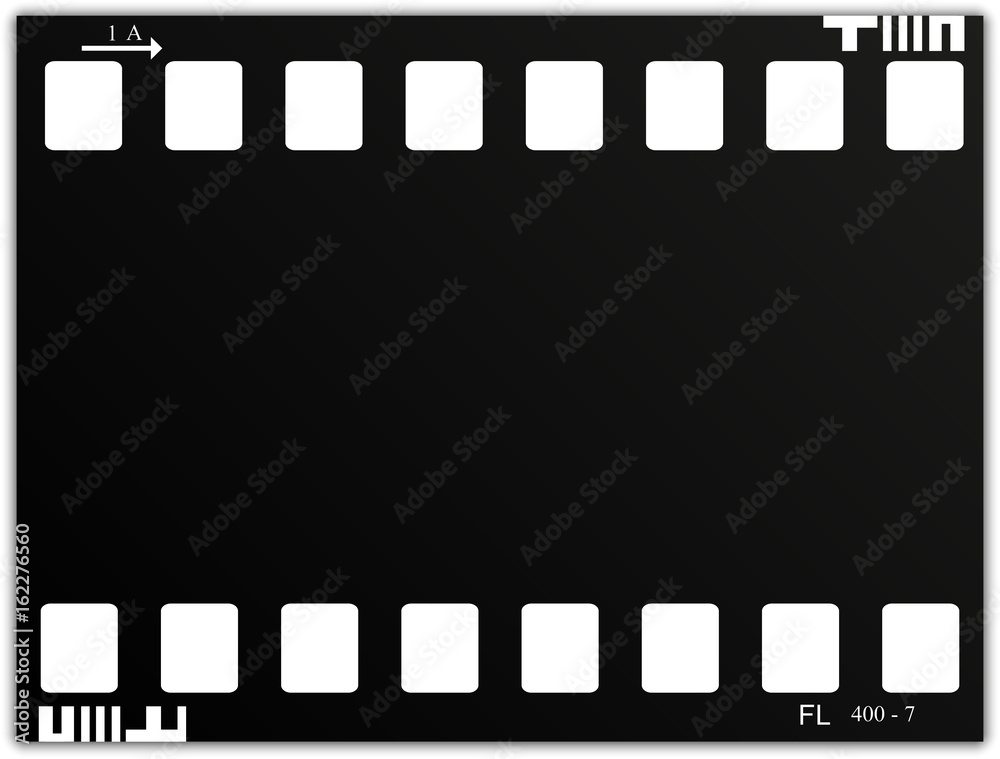 film, movie, photo, filmstrip set of film frame, vector illustration ...