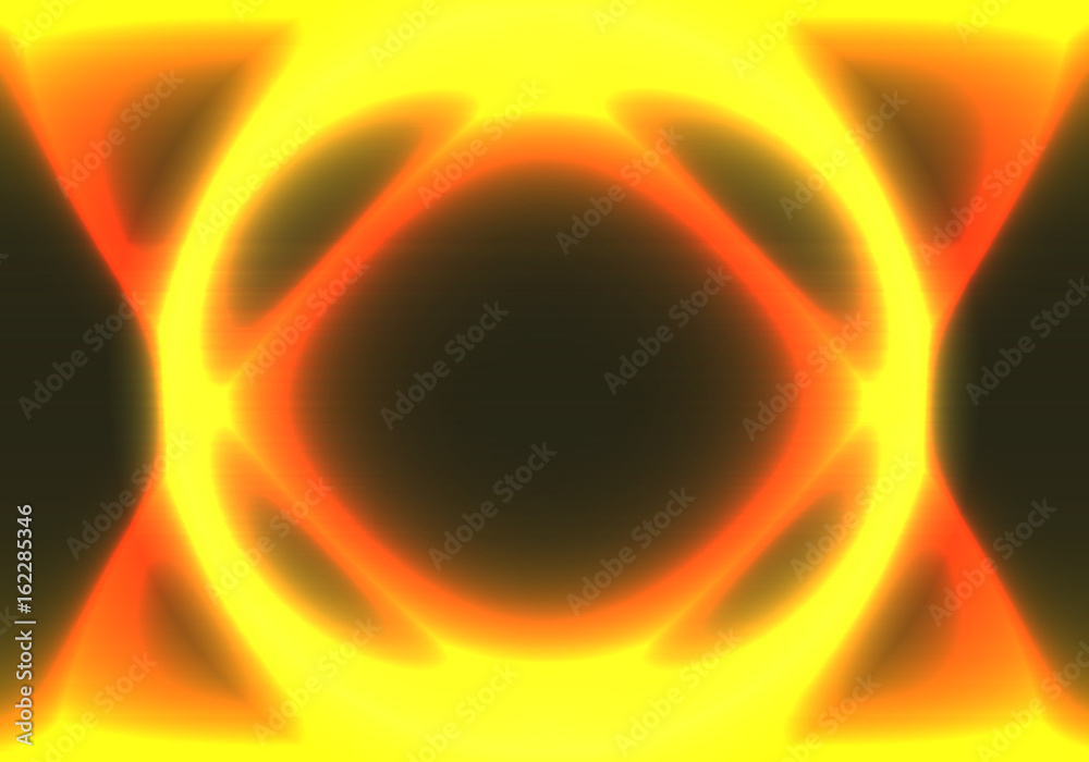 Transparent yellow, black, neon background. Abstract glowing vector ...