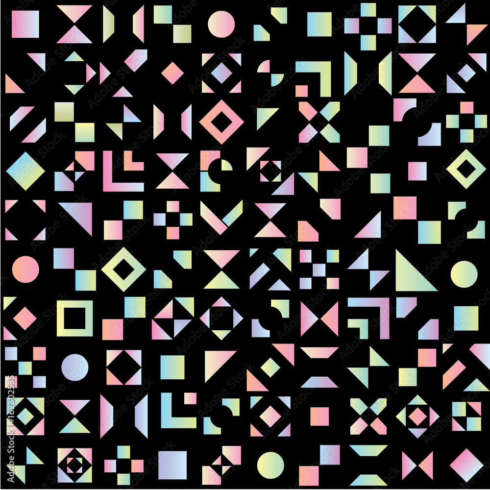 Bright Geometric Patterns