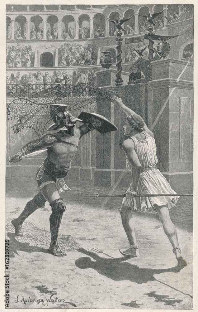 Gladiators in Arena Stock Photo | Adobe Stock