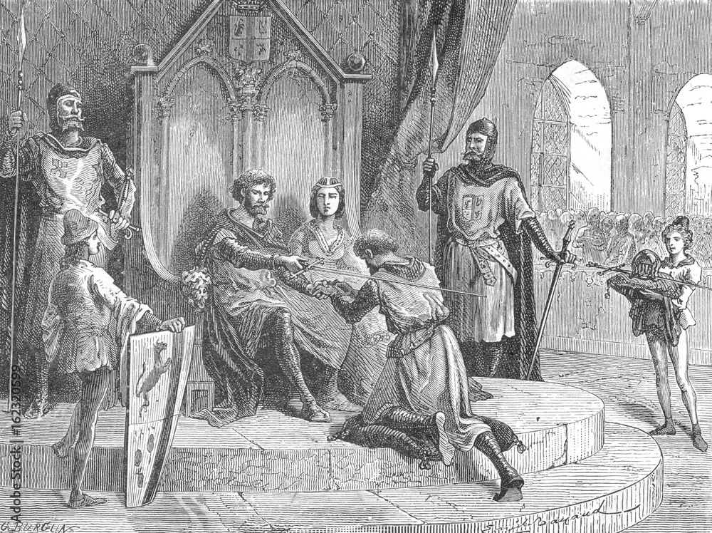 People Bowing Down To A King