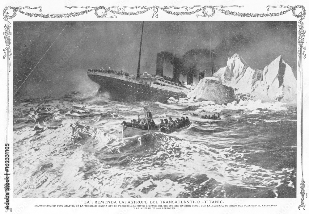 Shipwreck - Titanic. Date: 1912 ภาพถ่ายสต็อก | Adobe Stock