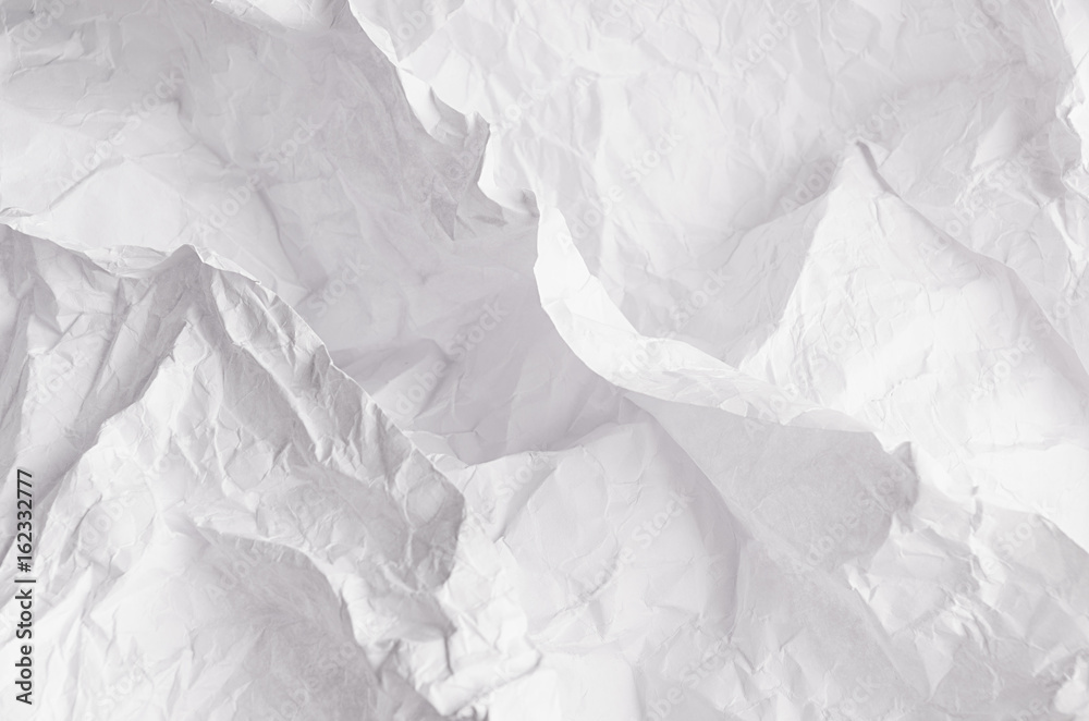 Crumpled relievo soft white paper texture. Stock Photo | Adobe Stock