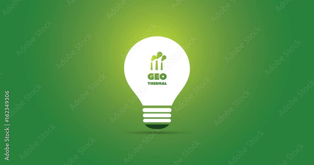 Green Eco Energy Concept Video Animation - Animated Geothermal Power ...