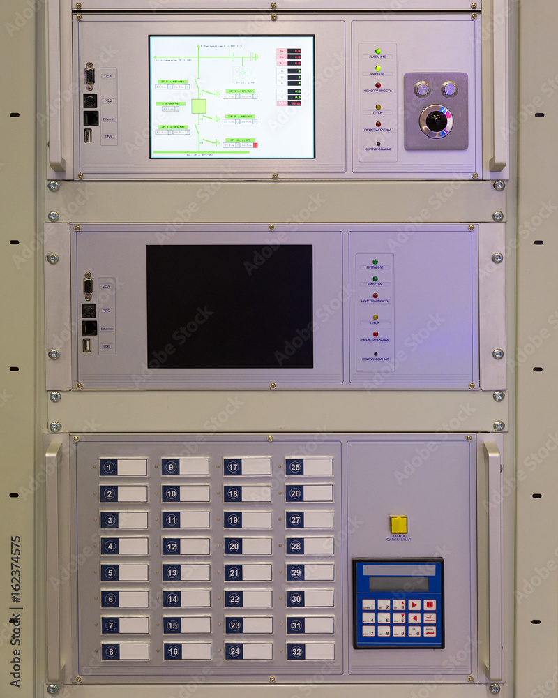 Electrical panel at factory. Stock Photo | Adobe Stock