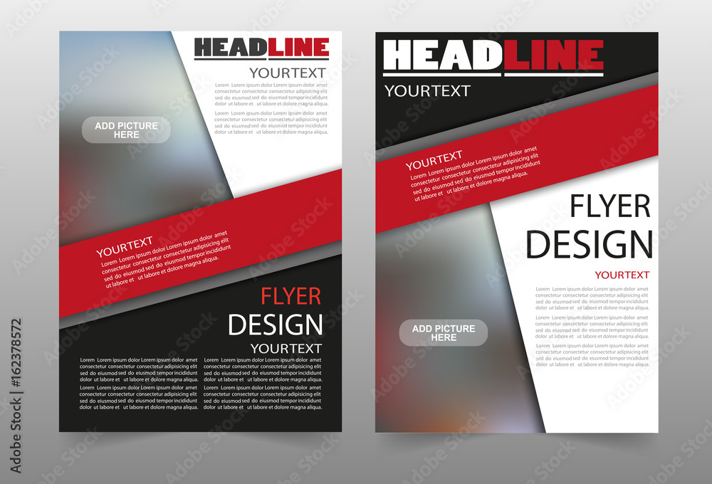 Flyer business brochure flyer design layout template. Can be used for ...
