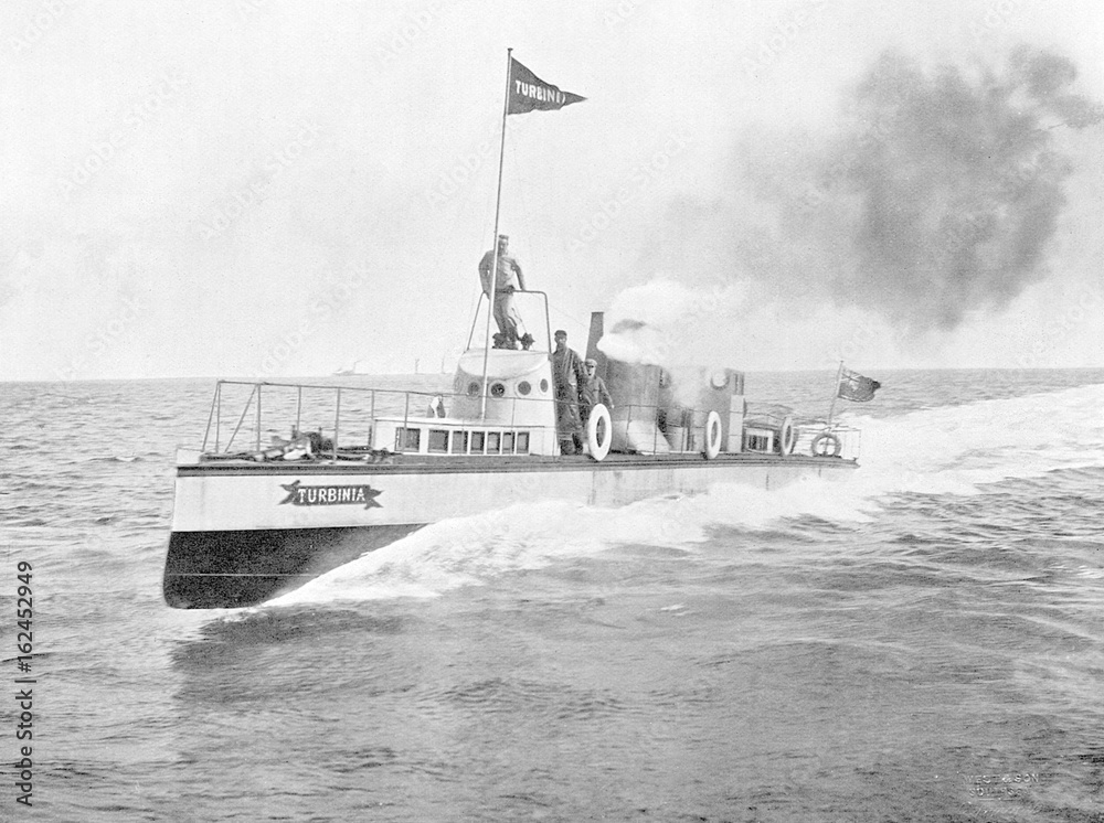 Turbinia' Torpedo Boat. Date: 1894 Stock Photo | Adobe Stock