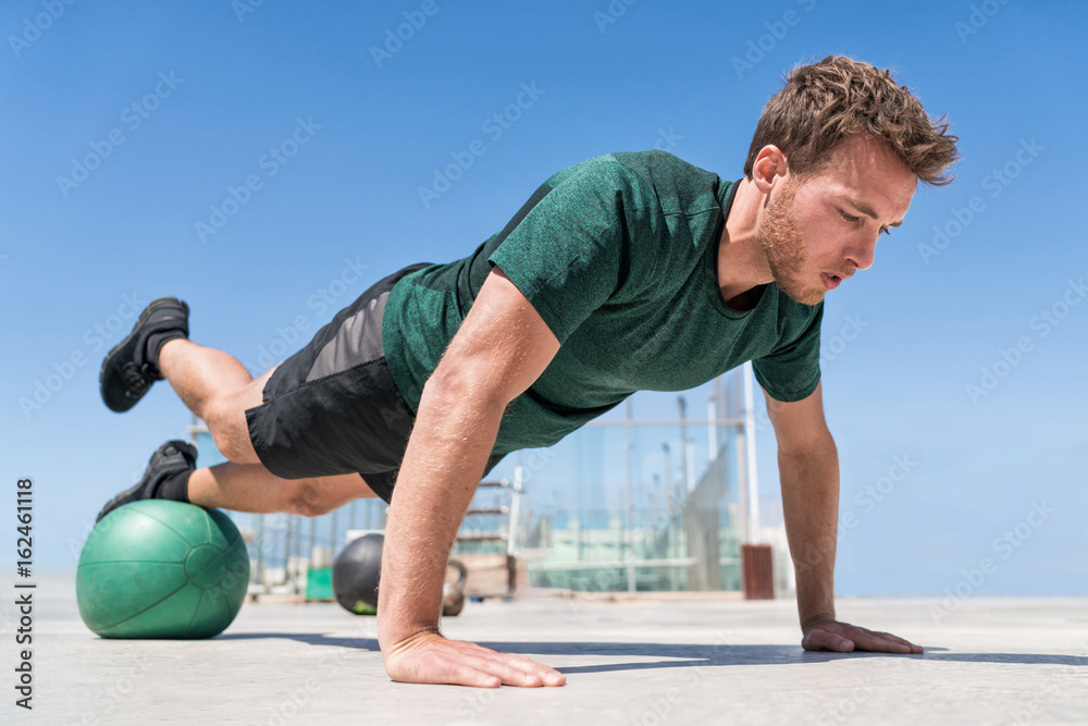 Raised Push Ups