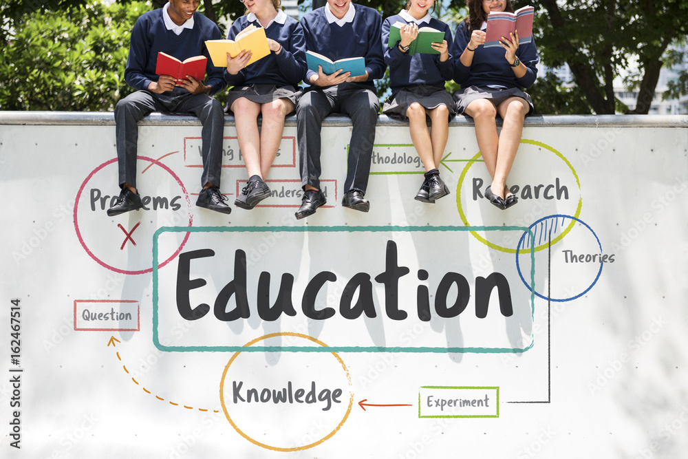 School education study process diagram Stock Photo | Adobe Stock