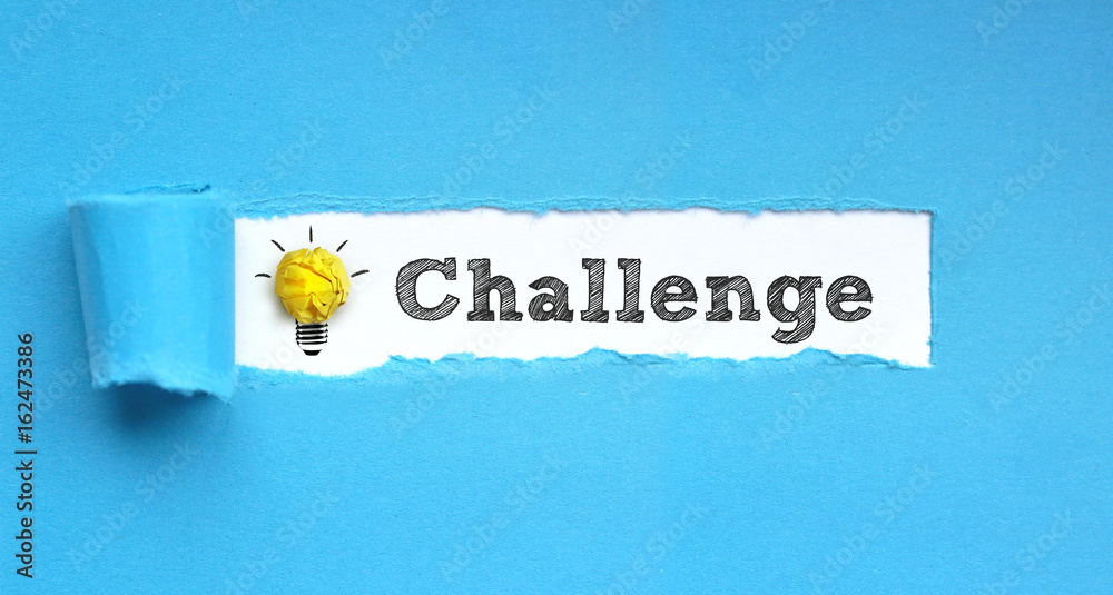 Challenge / paper Stock Illustration | Adobe Stock