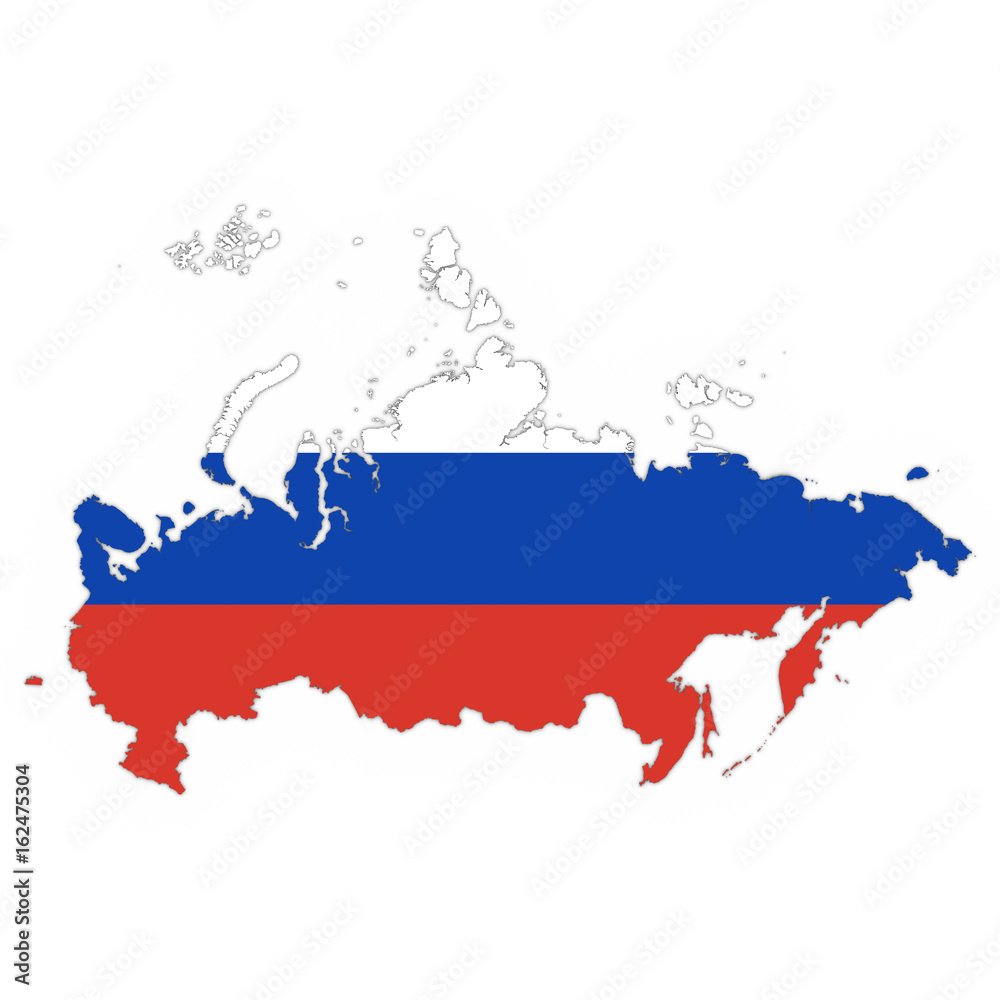 Russia Map Outline