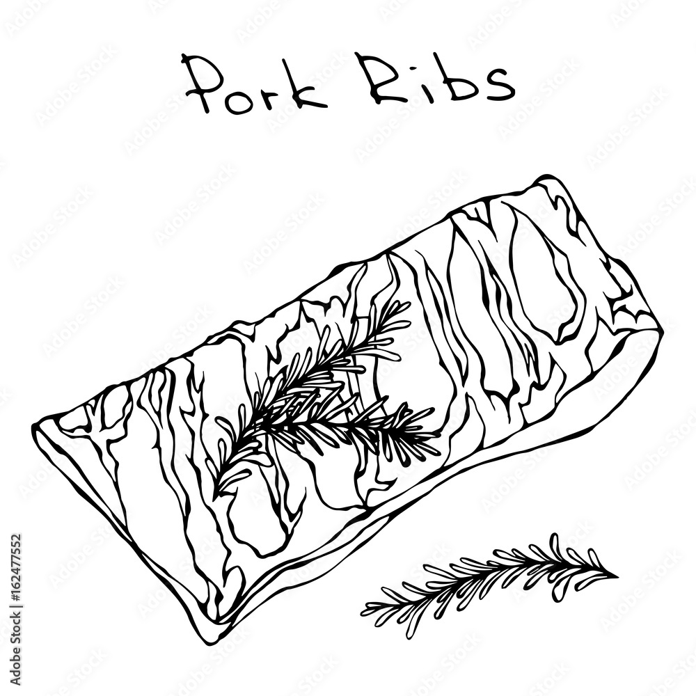 Pork Ribs Clipart