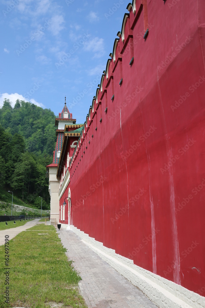 Ancient castle palace. Castle wall. Castle tower. Castles door gate ...