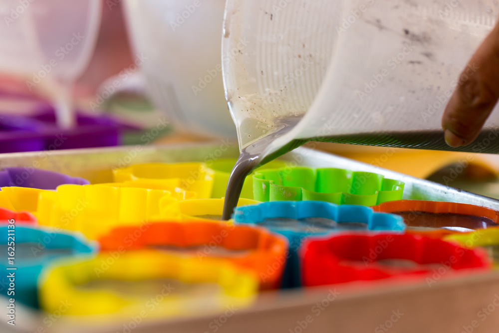 Process of soap making. Stock Photo | Adobe Stock