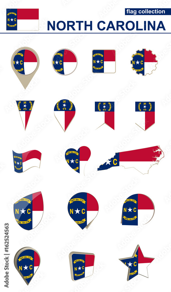 North Carolina Flag Vector