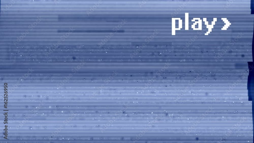 Vidéo Stock VHS vcr tape playing, tv screen with glitch and fail ...