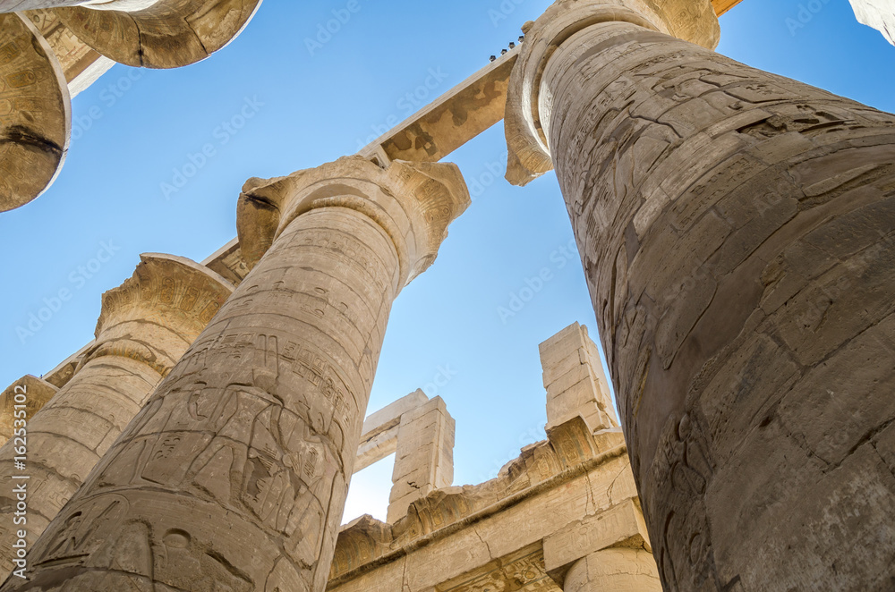 Egyptian columns. Luxor. Stock Photo | Adobe Stock