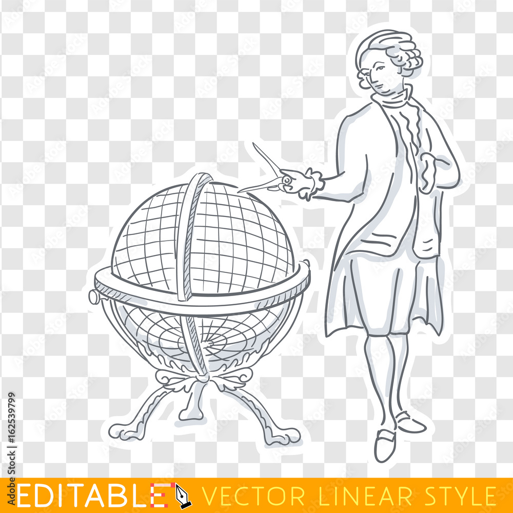 Scientist geographer. Middle social class in medieval Europe. Editable ...
