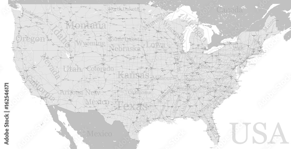 Vector High detailed accurate exact United States of America american ...