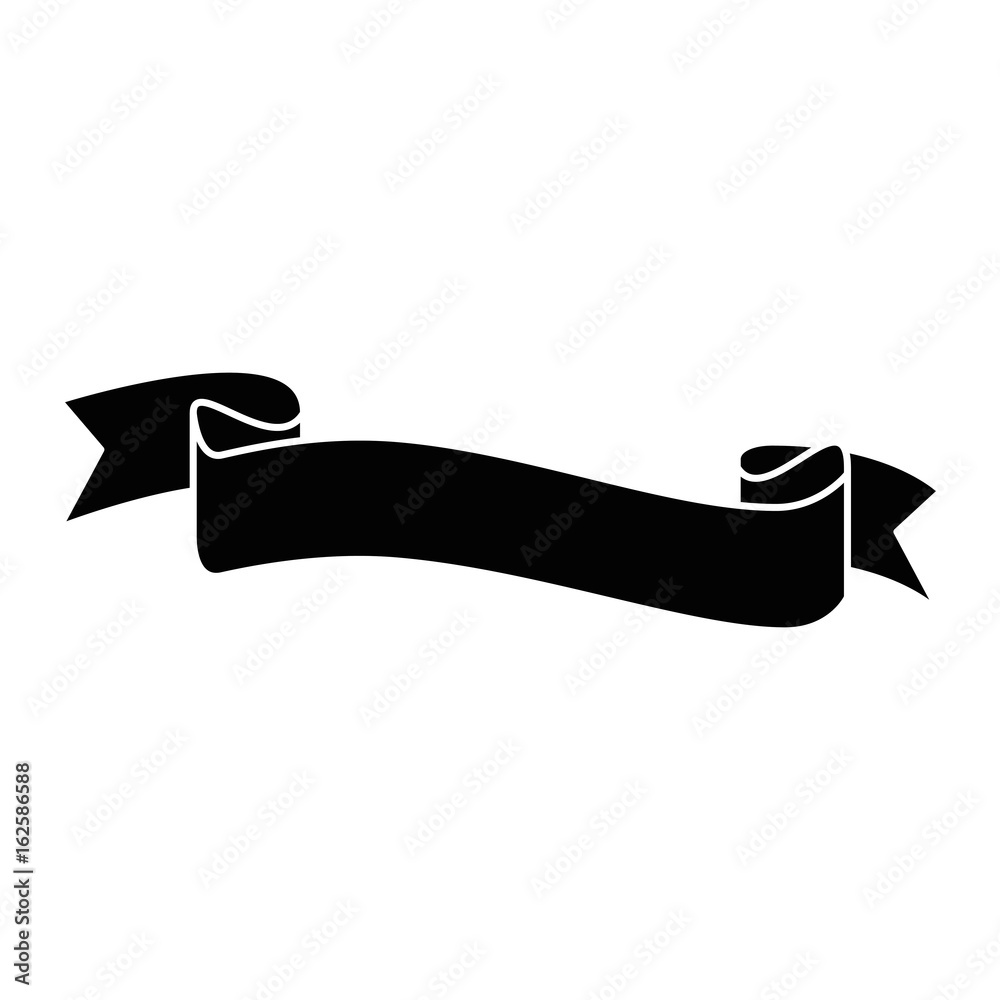decorative ribbon icon over white background vector illustration Stock ...