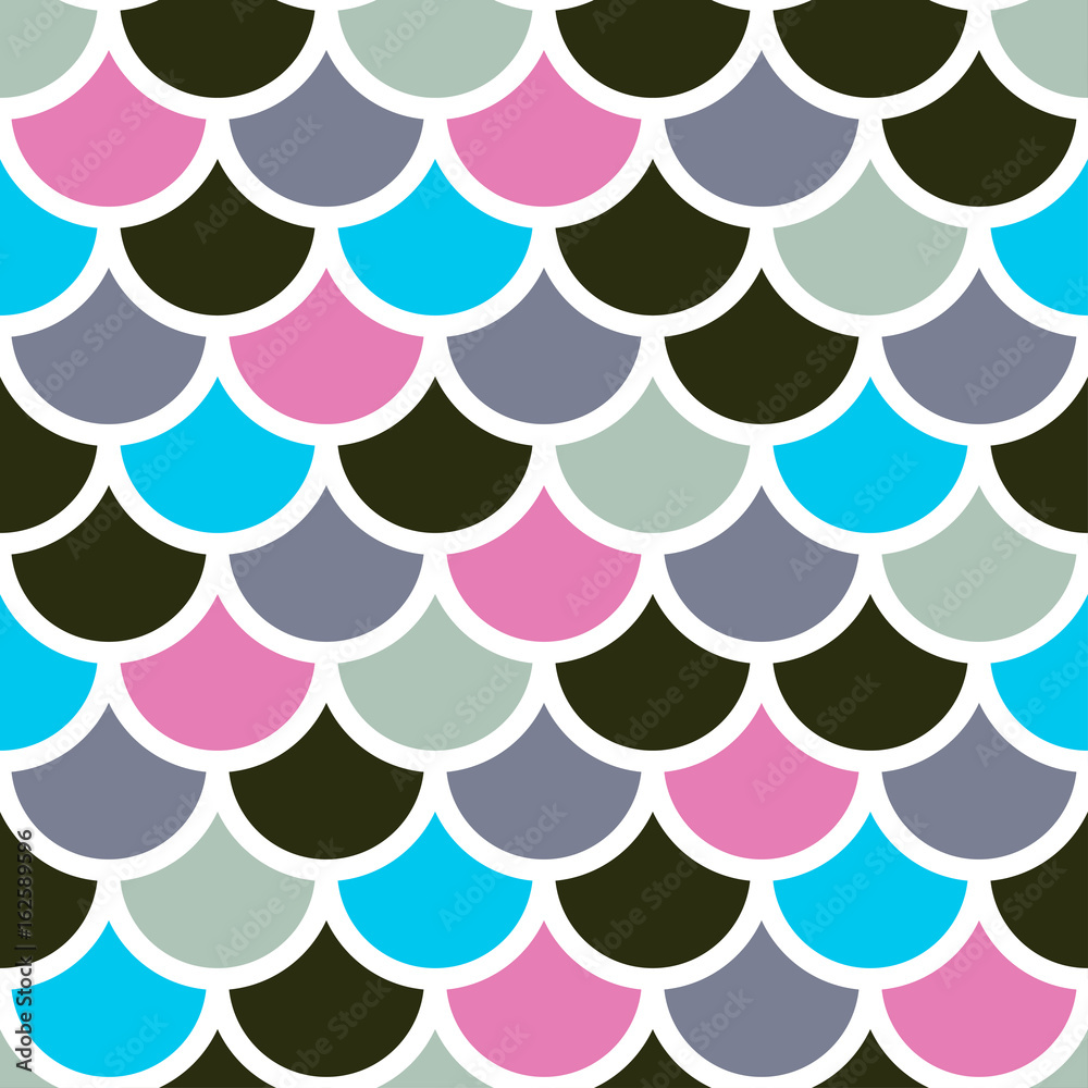 mermaid scales Stock Vector | Adobe Stock