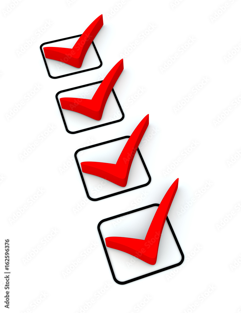Check List Tick Above Stock Illustration | Adobe Stock