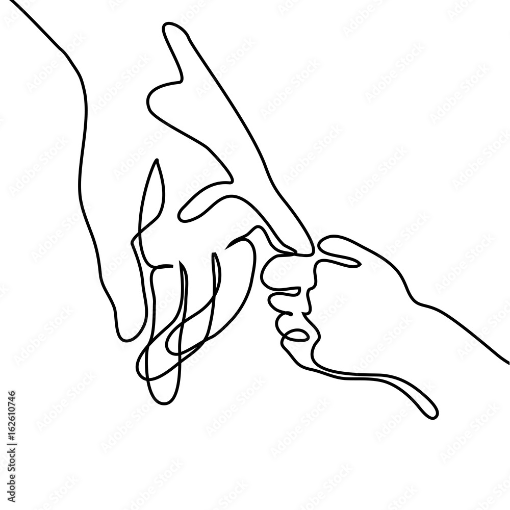 Baby Hands Holding Drawing