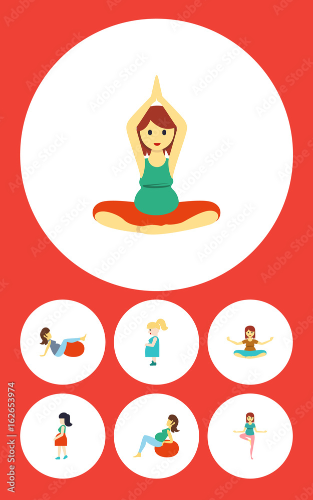Yoga Flat Icon