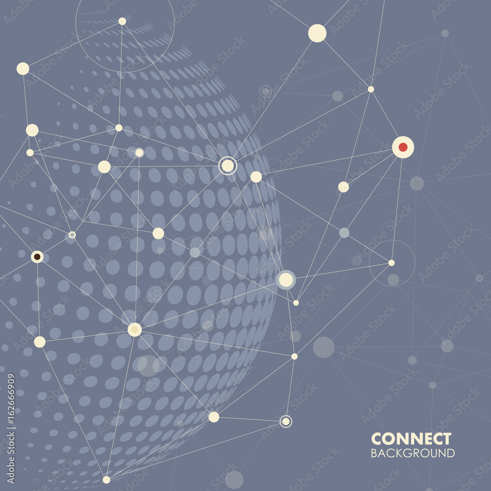 Vector world globe, connect concept design illustration Stock Vector ...