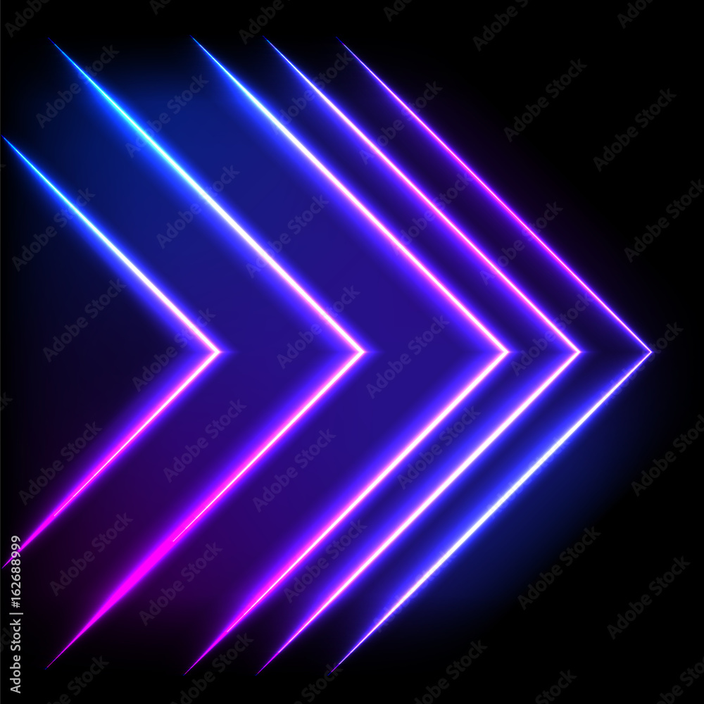 Colorful neon arrow background, vector abstract illustration. Stock ... Colorful neon arrow background, vector abstract illustration. Stock ...