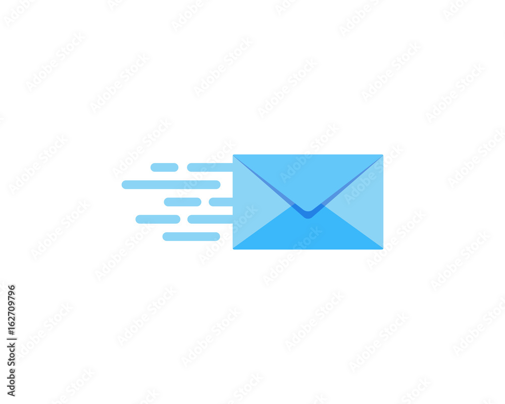 Fast Mail Icon Logo Design Element Stock Vector | Adobe Stock