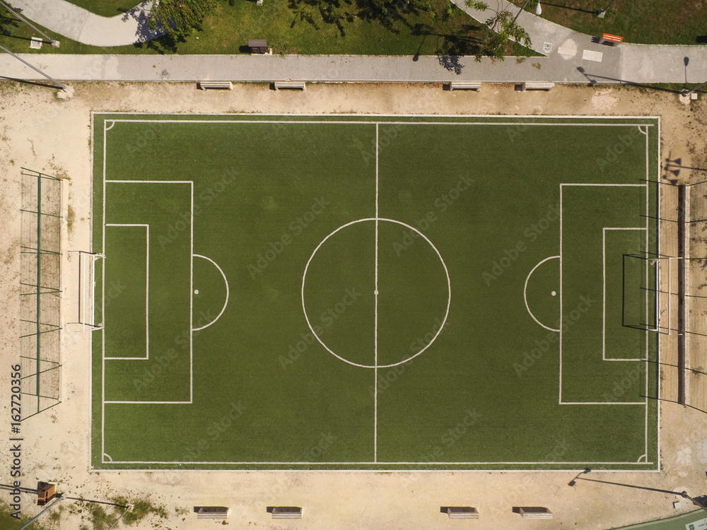 football pitch from above Stock Photo | Adobe Stock