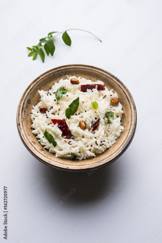 Curd Rice / Dahi Bhat / Dahi Chawal - Basmati rice mixed with yogurt or ...
